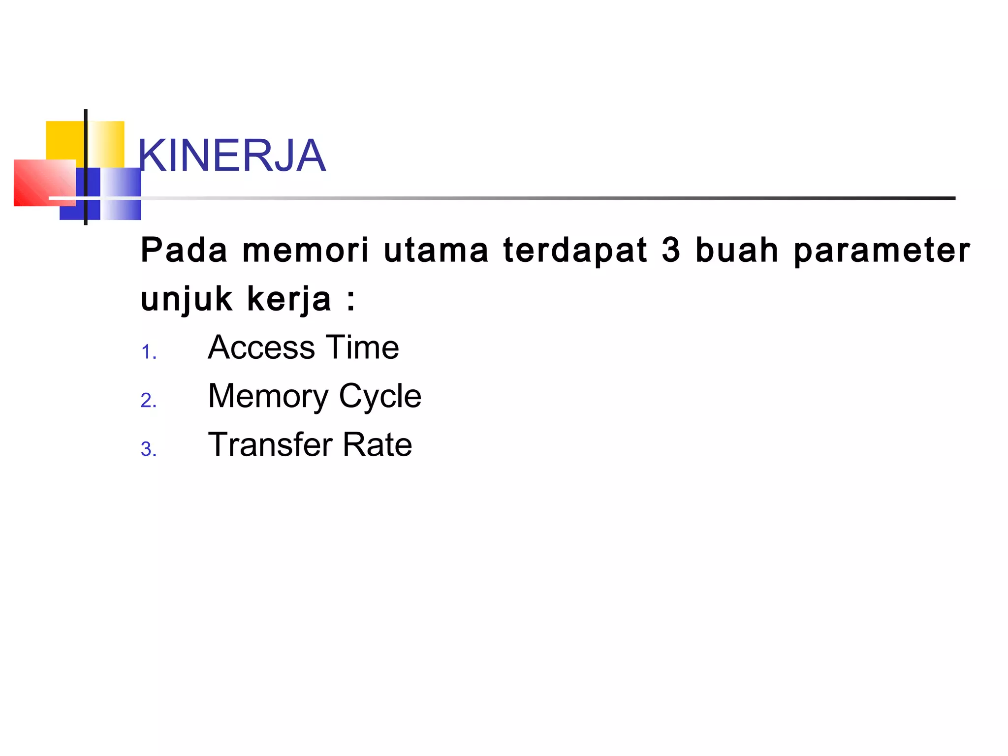 ARSITEKTUR SISTEM MEMORI | PPT