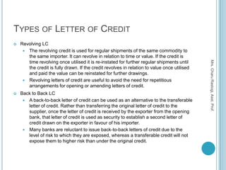 5. Methods of Payment in International Trade/Export and Import Finance ...