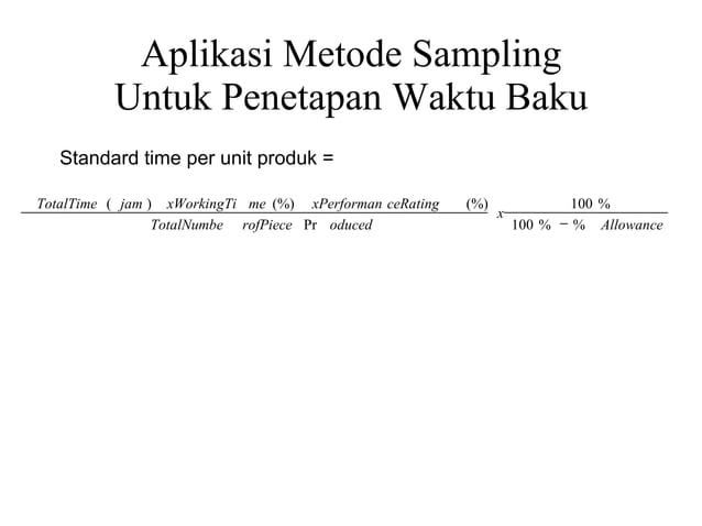 5. metode sampling kerja | PPT