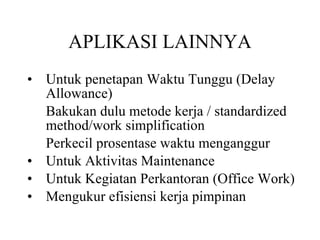 5. metode sampling kerja | PPT