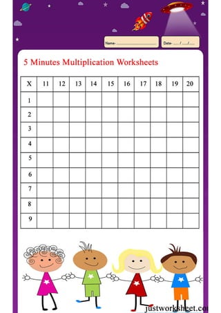 5 minute-multiplication-worksheets | PDF