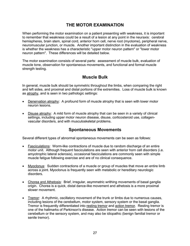 5 minute-neuro-exam-handout | PDF | Brain and Nervous System Disorders ...