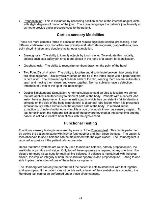 5 minute-neuro-exam-handout | PDF | Brain and Nervous System Disorders ...