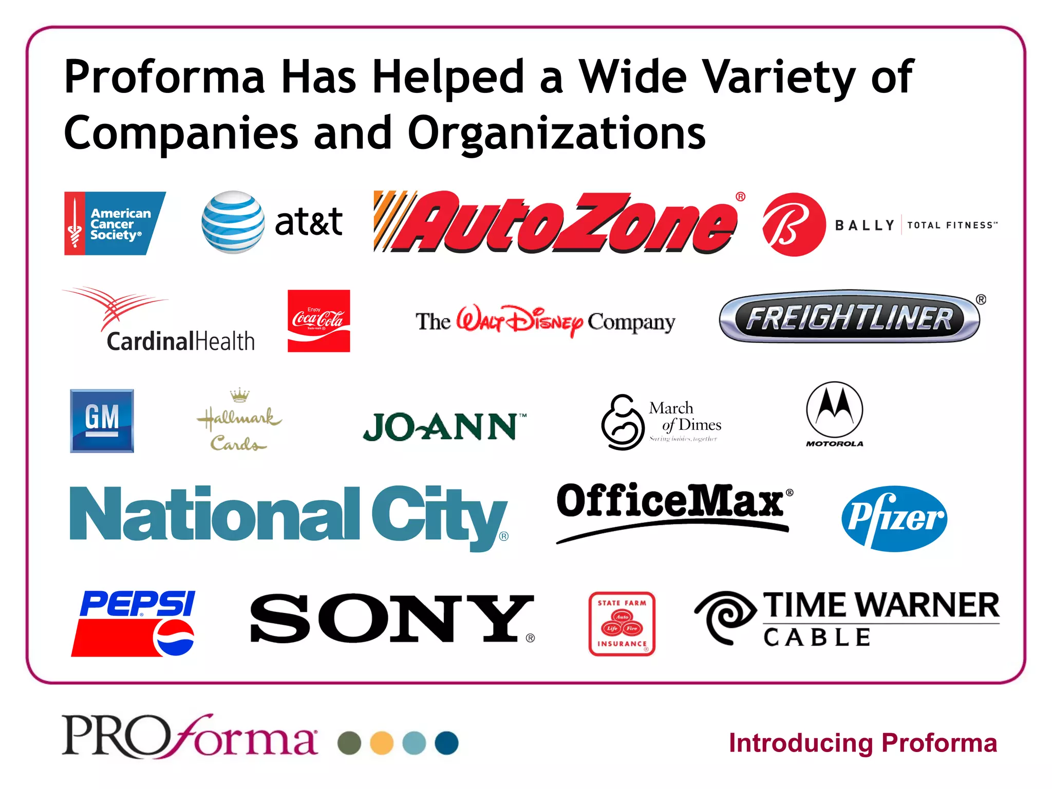Proforma Fields introduction | PPT