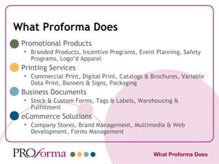 Proforma Fields introduction | PPT