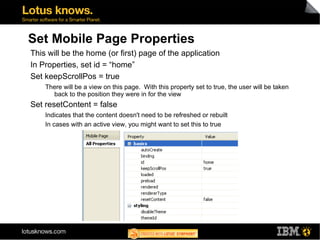 Lab: Mobile App Development with XPages and Extension Library | PPT