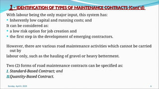 BASIC ROUTINE MAINTENANCE OF FEEDER ROADS.ppt
