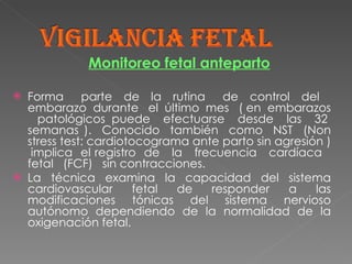 5. monitoreo fetal durante trabajo de parto | PPT