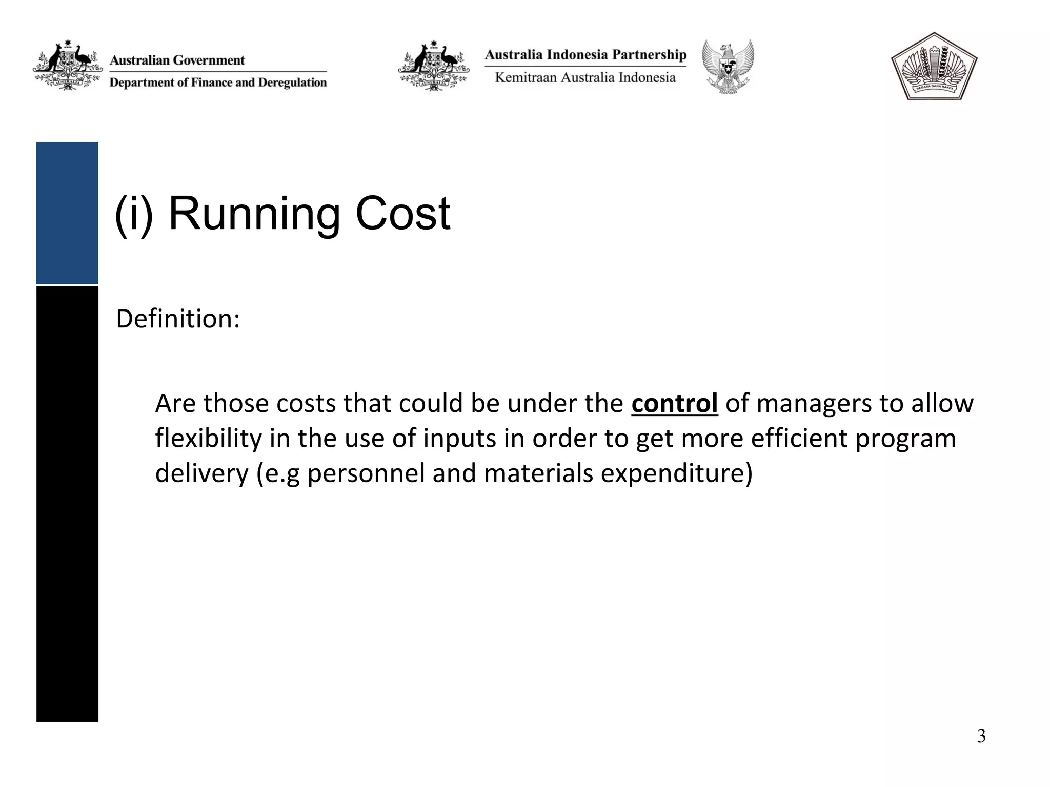 Establishing a Baseline for Running Cost – Potential Methodology | PPT