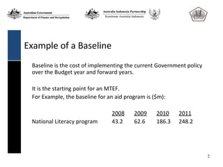 Establishing a Baseline for Running Cost – Potential Methodology | PPT