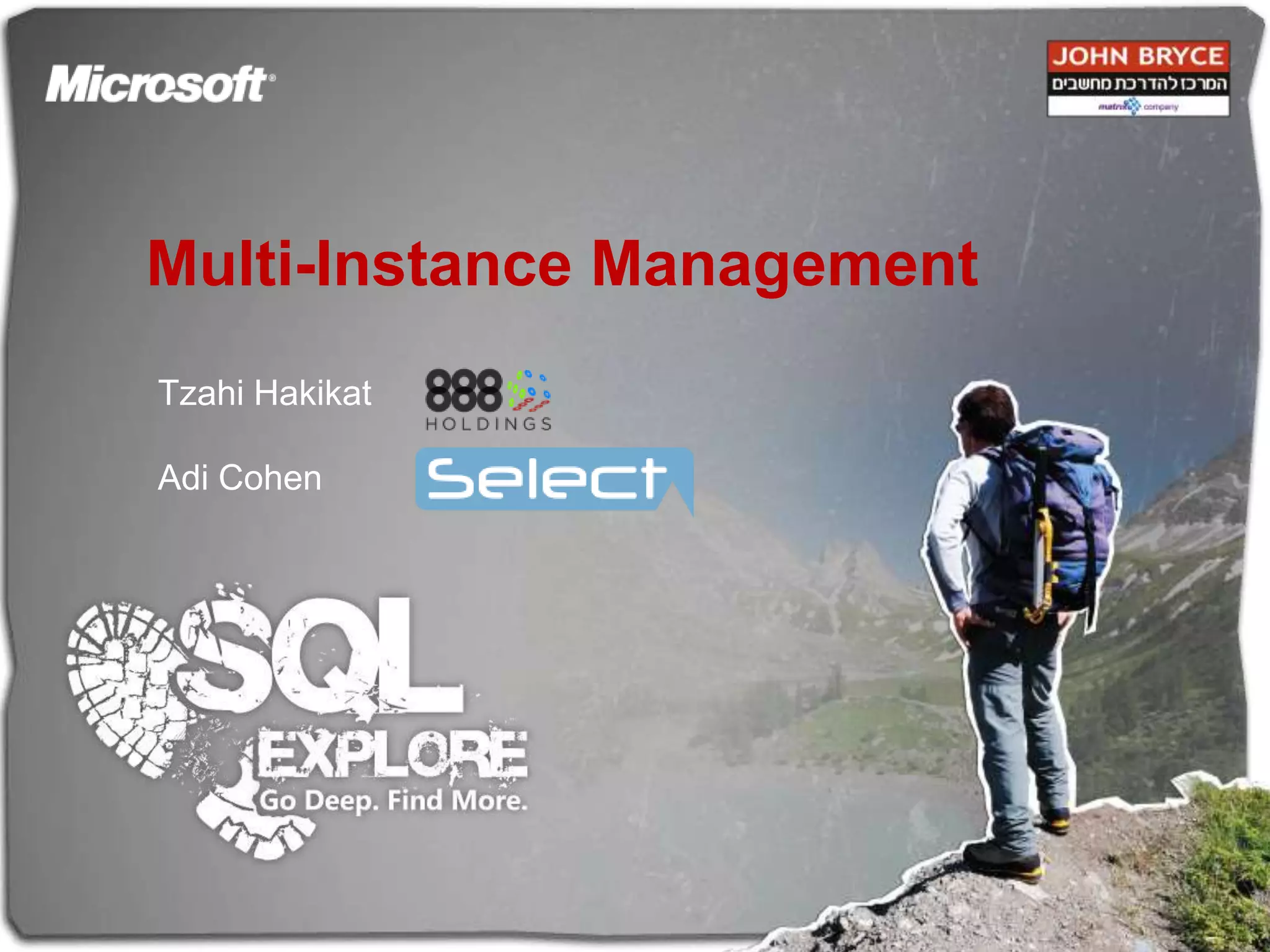 5 multi-instance management | PPT