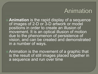 5 multimedia elements - animation | PPTX | Computer Animation ...