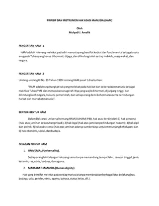 5 negara hukum dan ham | PDF