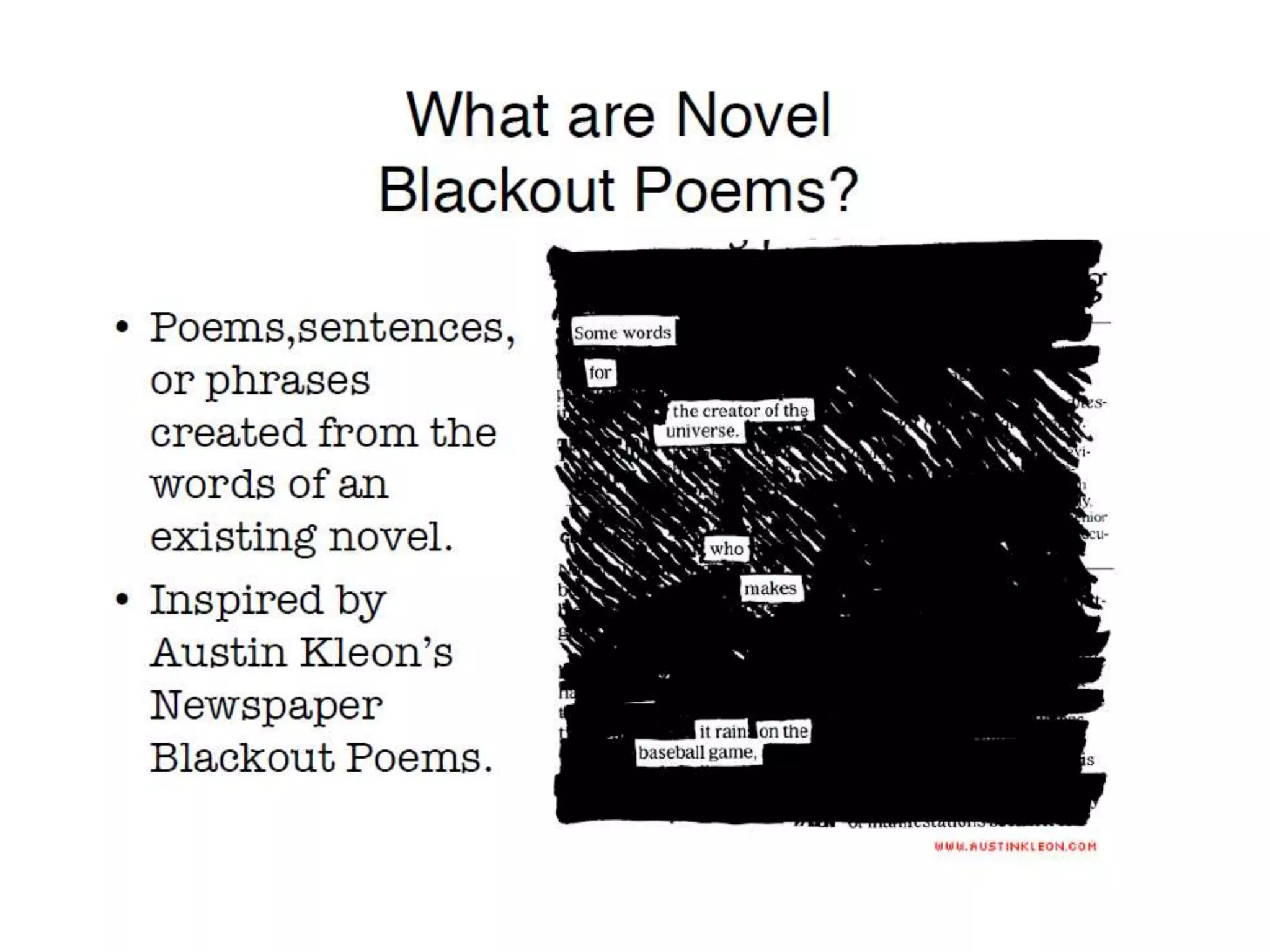 Black Out Poetry.ppt