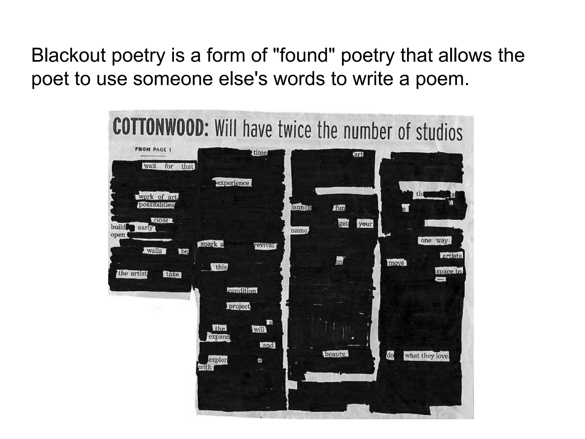 Black Out Poetry.ppt