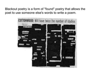 Black Out Poetry.ppt
