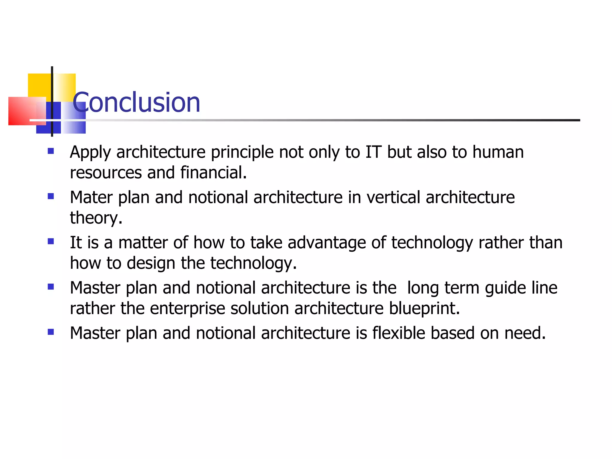 Master Plan and Notional Target Architecture | PPT