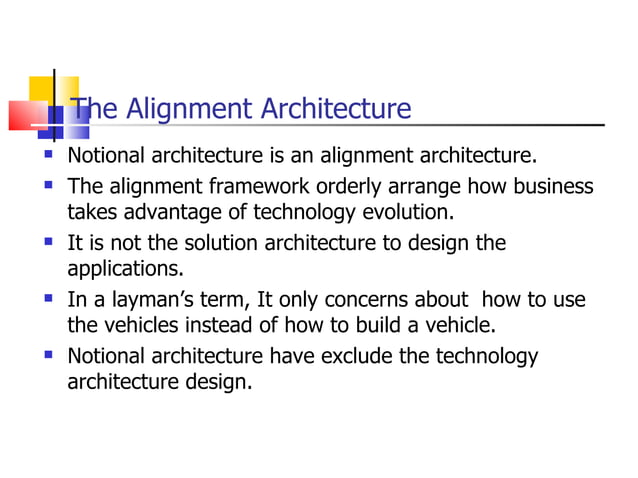 Master Plan and Notional Target Architecture | PPT