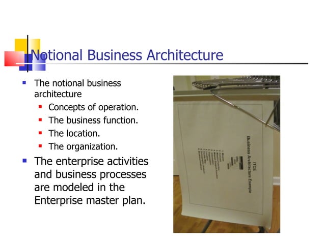 Master Plan and Notional Target Architecture | PPT