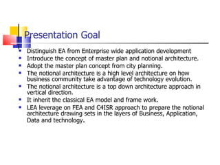 Master Plan and Notional Target Architecture | PPT