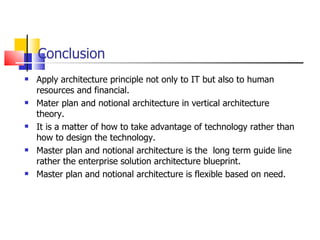 Master Plan and Notional Target Architecture | PPT