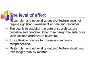 Master Plan and Notional Target Architecture | PPT