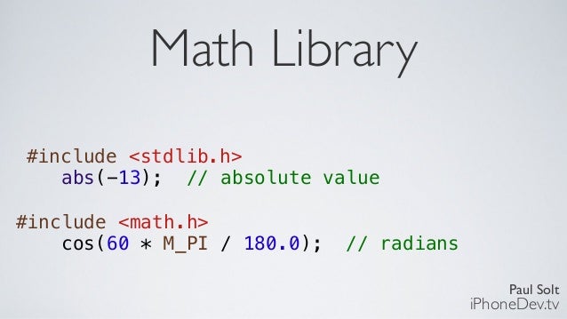 Numbers and Values in Objective-C and C Programming