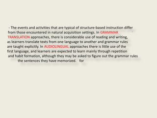 Observing learning and teaching in the second language classroom | PPTX