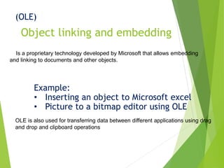 OPC OLE for Process Control (OPC) | PPTX