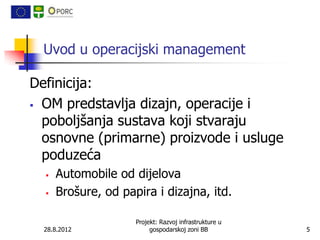 5. operativni management june 2012 | PPTX