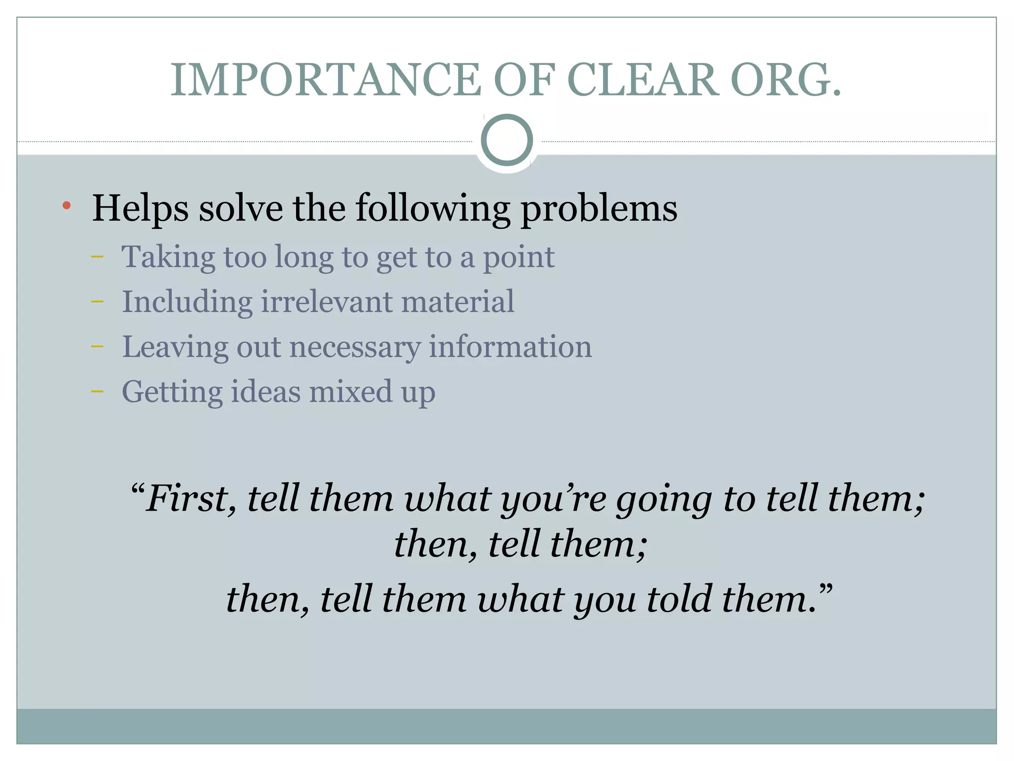 5. organizing your ideas | PPT