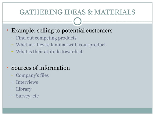 5. organizing your ideas | PPT