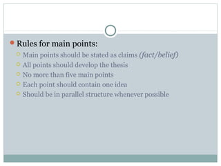 5. organizing your ideas | PPT