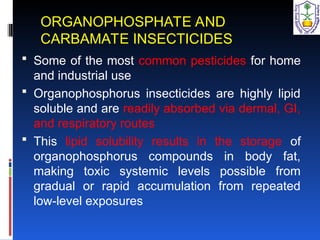 ORGANOPHOSPHATE POISONING FOR MEDICAL GRADUATES | PPT | Brain and ...