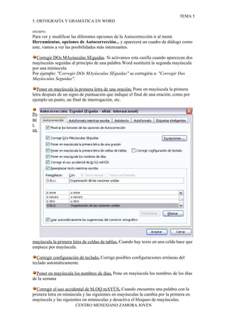 5. OrtografíA Y GramáTica En Word | DOC