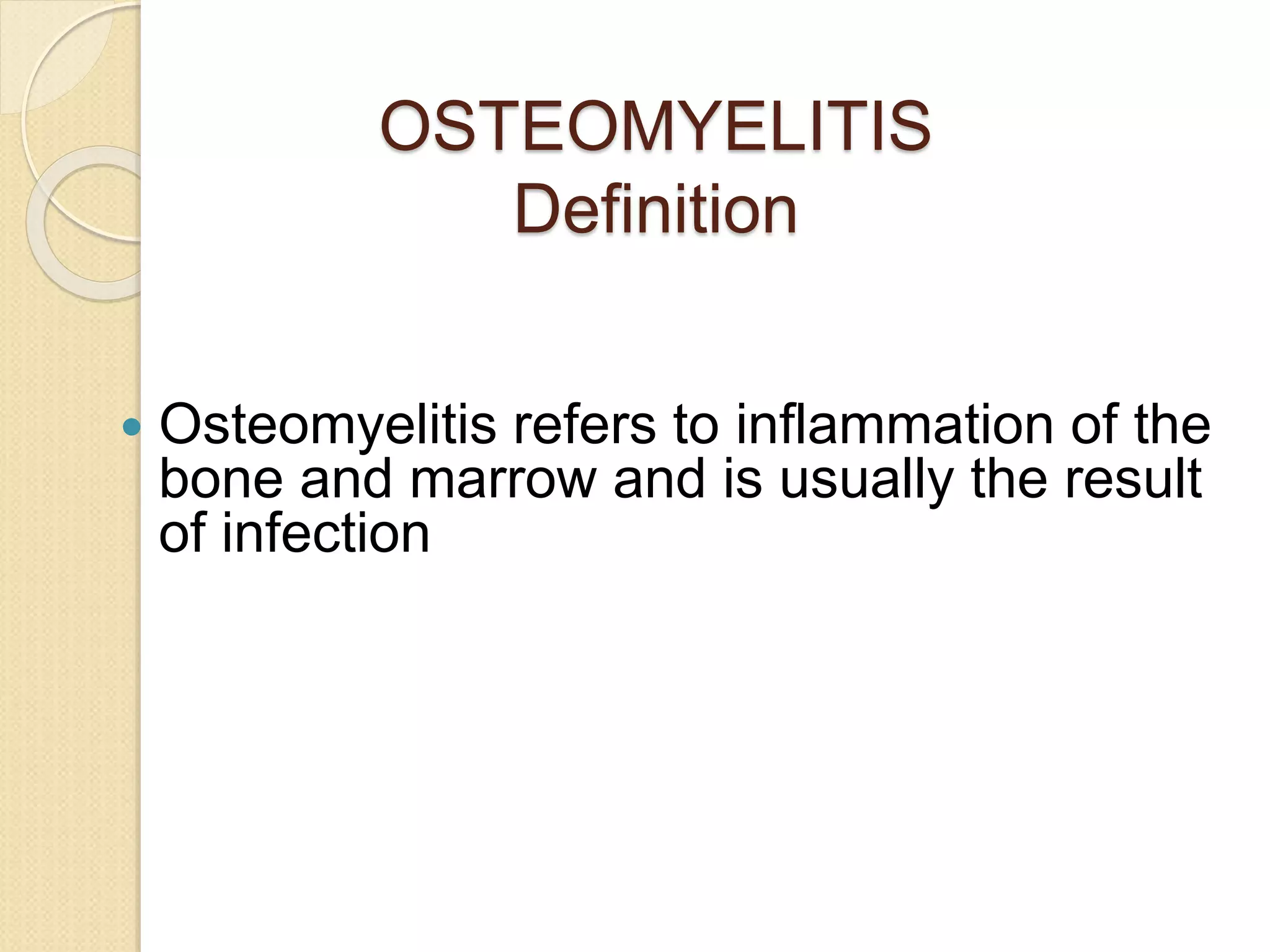5-OSTEOMYELITIS and SEPTIC ARTHRITIS.ppt | Bone and Joint Conditions ...