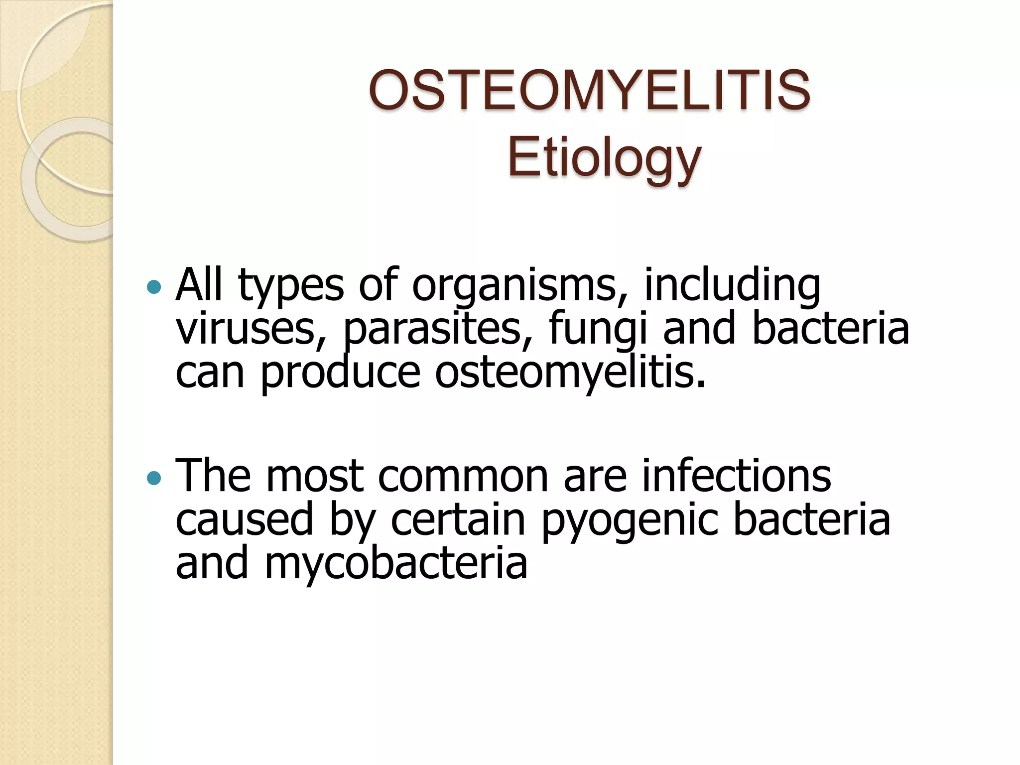 5-OSTEOMYELITIS and SEPTIC ARTHRITIS.ppt | Bone and Joint Conditions ...