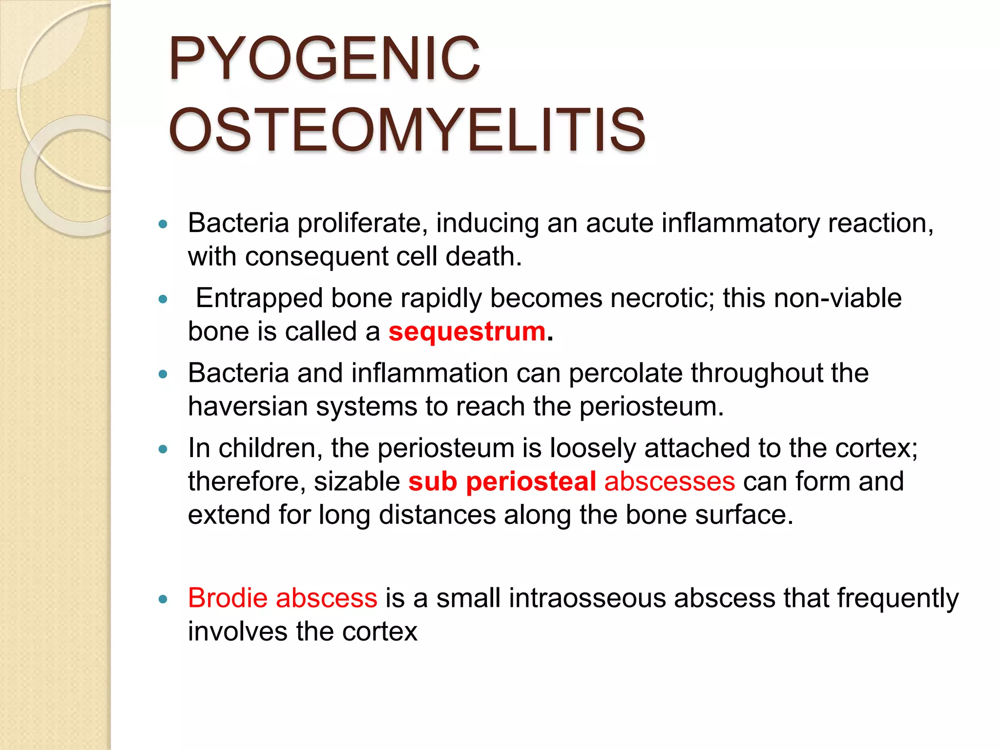 5-OSTEOMYELITIS and SEPTIC ARTHRITIS.ppt | Bone and Joint Conditions ...
