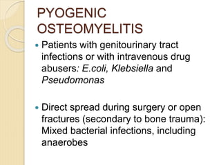 5-OSTEOMYELITIS and SEPTIC ARTHRITIS.ppt