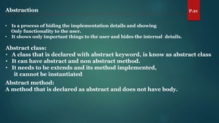 5- Overriding and Abstraction In Java | PPTX | Programming Languages | Computing