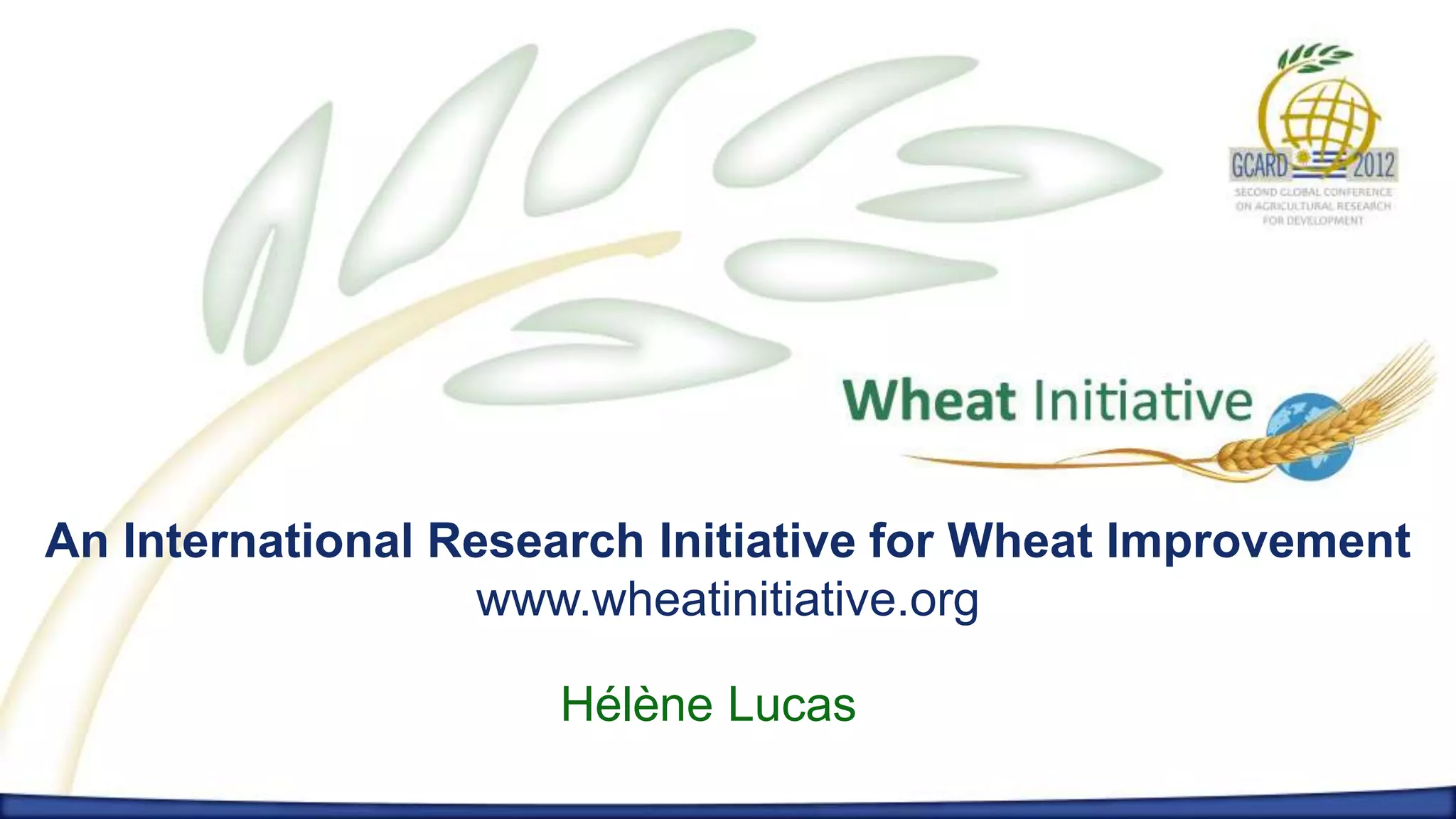 P1.1. Wheat Initiative. An International Research Initiative for Wheat ...