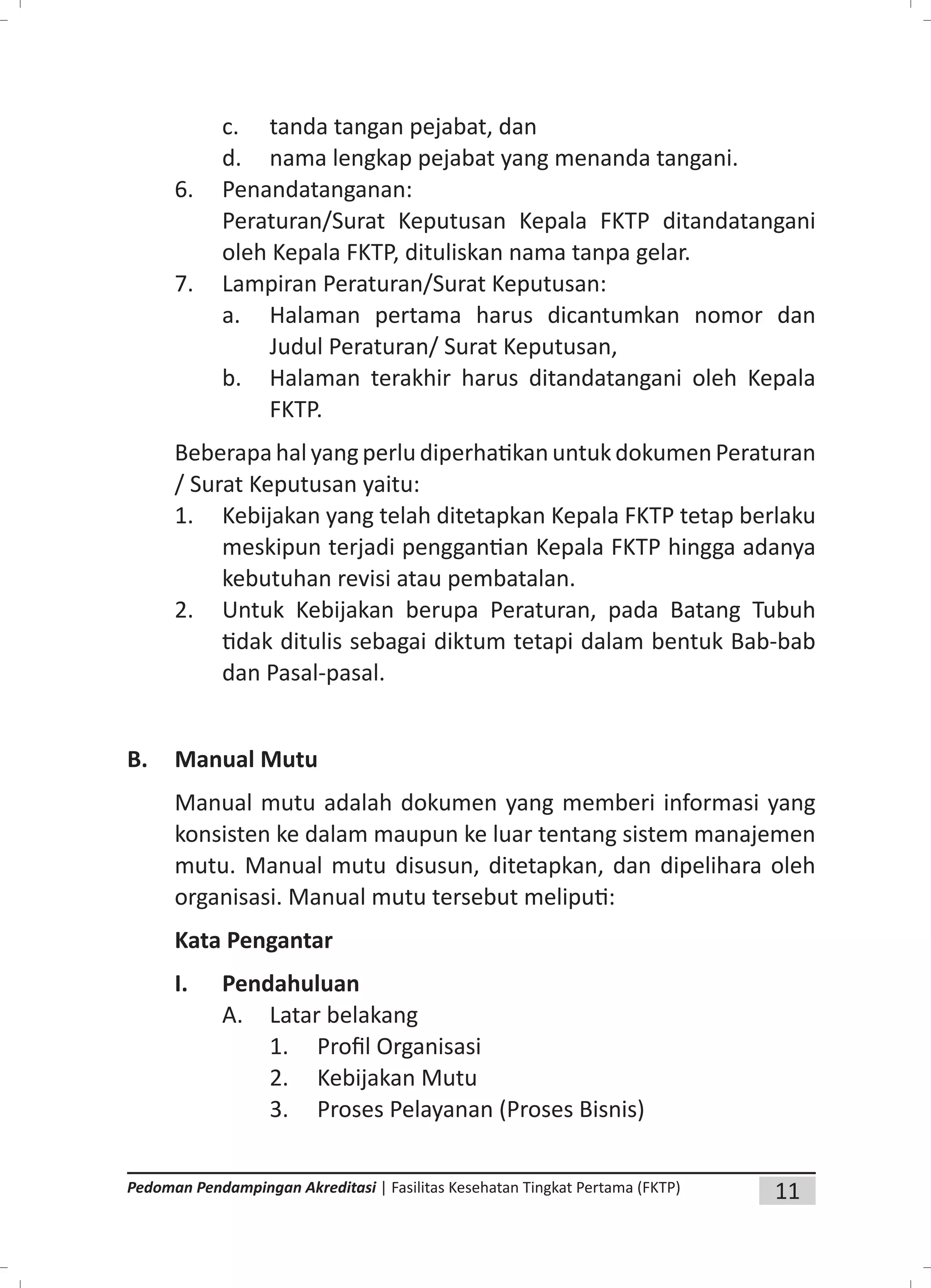 Pedoman penyusunan dokumen akreditasi | PDF