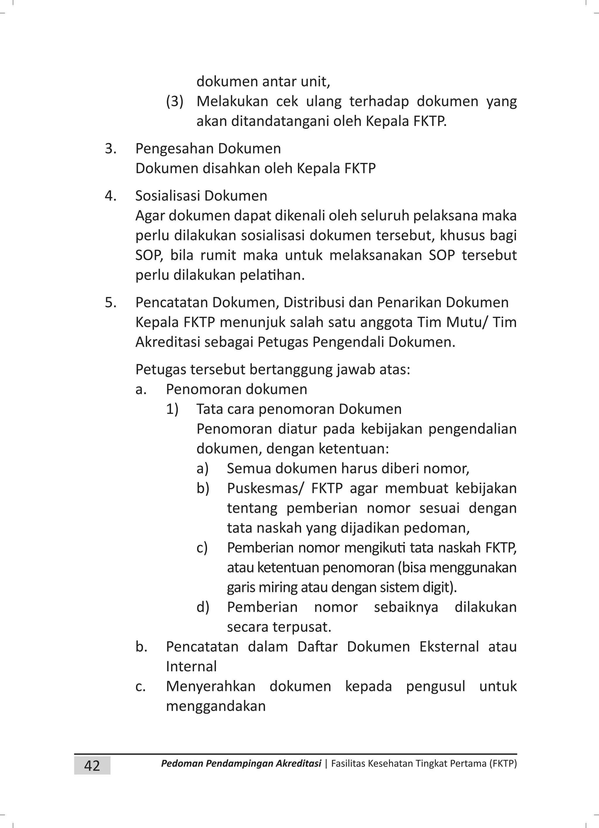 Pedoman penyusunan dokumen akreditasi | PDF