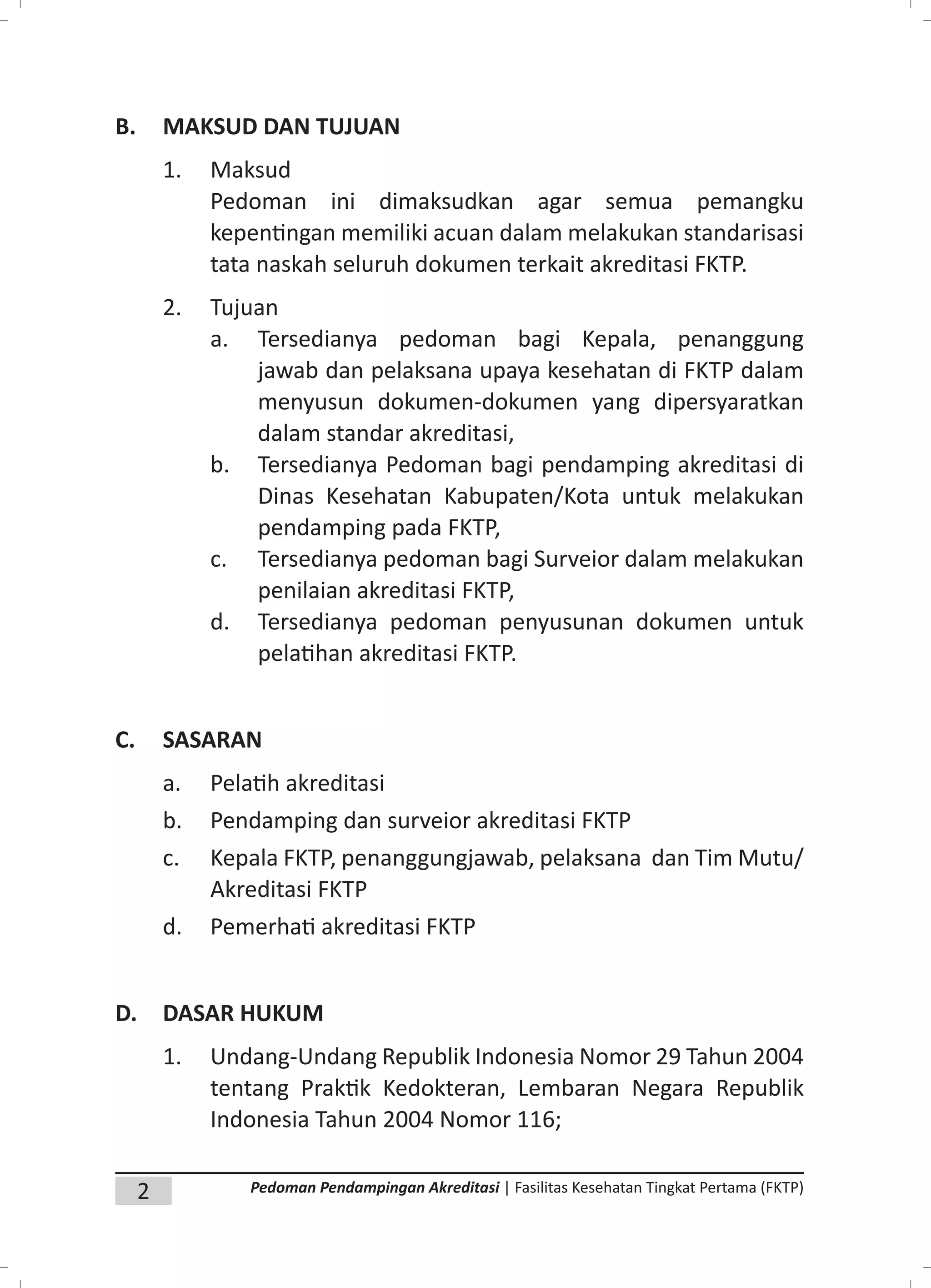 Pedoman penyusunan dokumen akreditasi | PDF