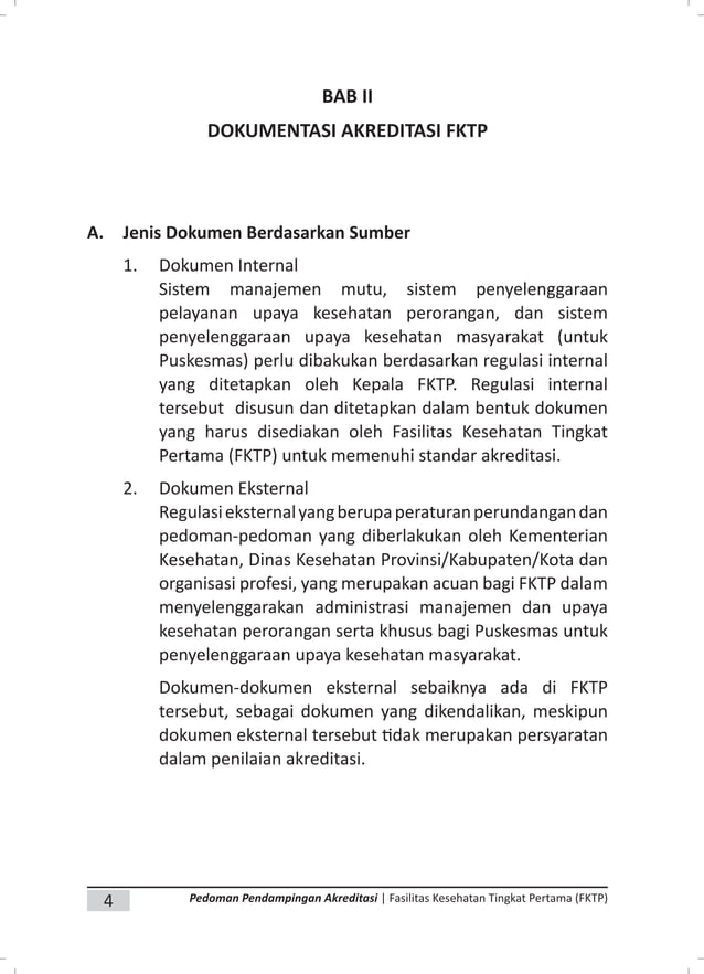 Pedoman penyusunan dokumen akreditasi | PDF