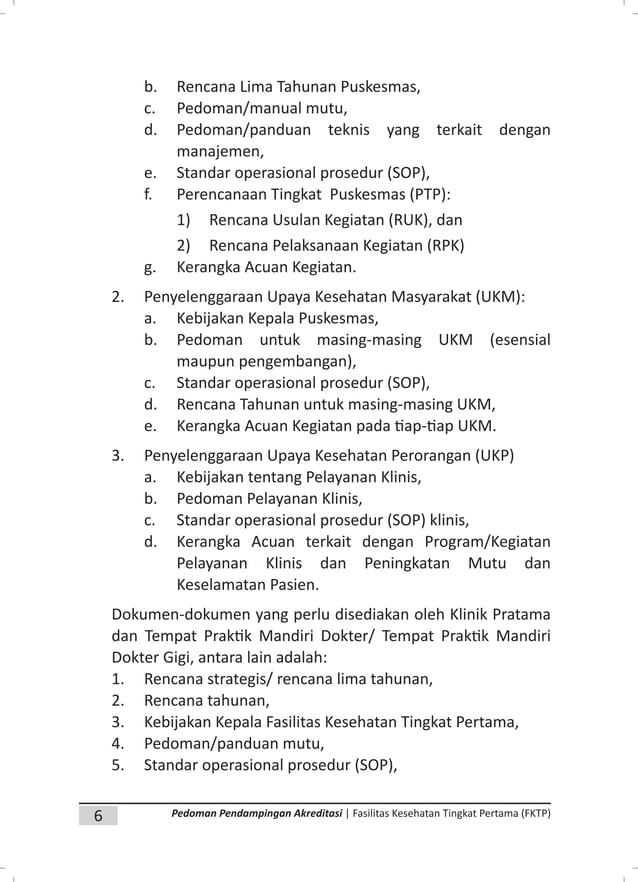 Pedoman penyusunan dokumen akreditasi | PDF