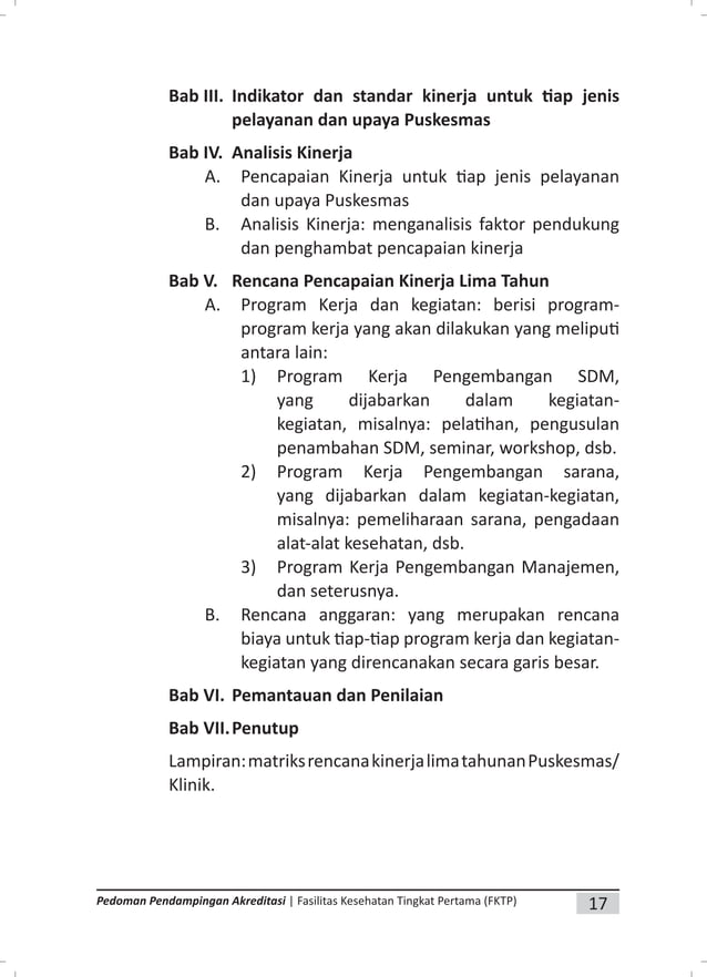 Pedoman penyusunan dokumen akreditasi | PDF