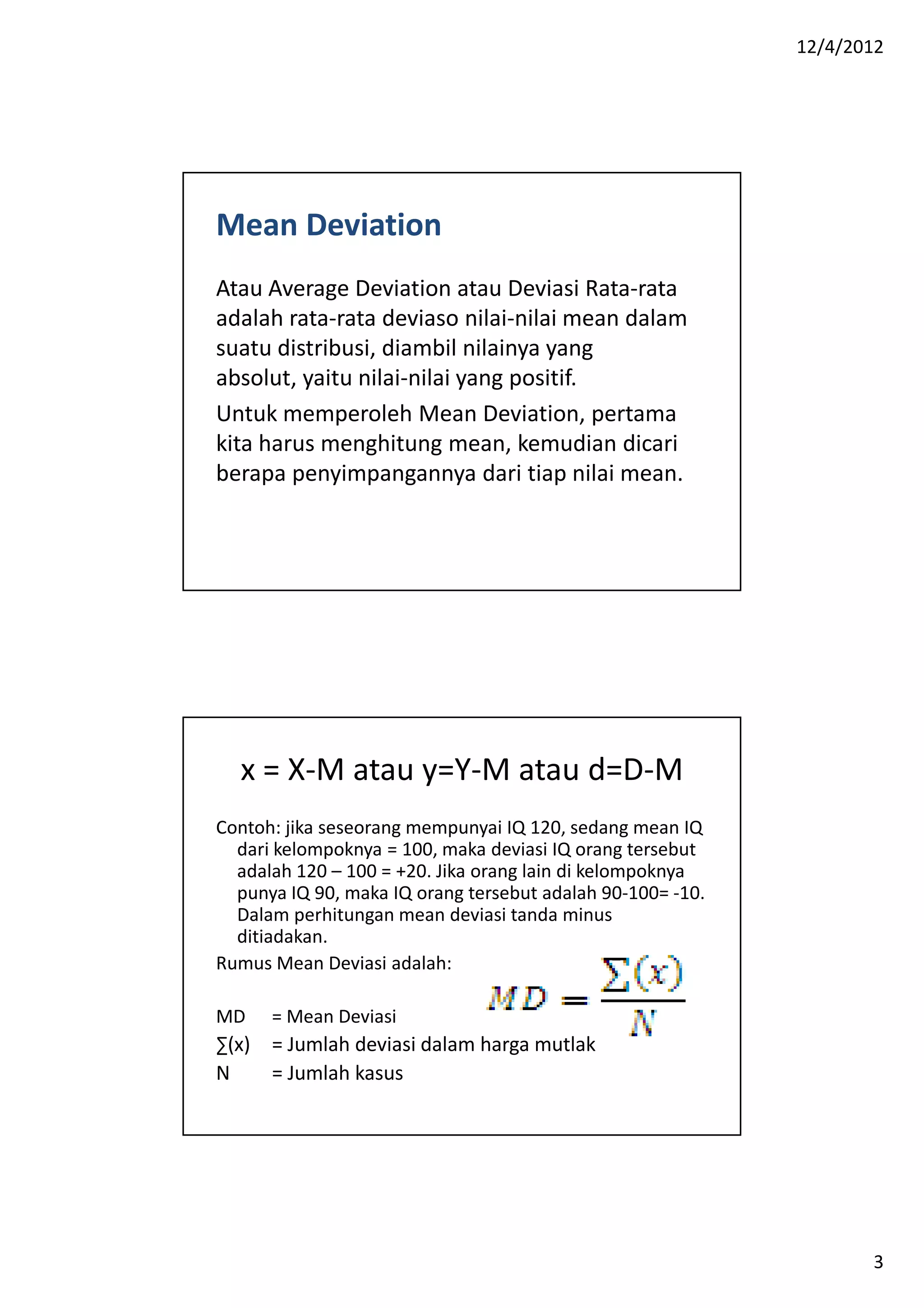 5. pengukuran variabilitas | PDF