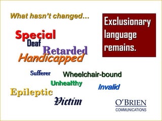 Diversity & Disabilities: People-First Language | PPT