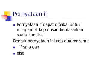 Pernyataan if-else dalam C++ | PDF